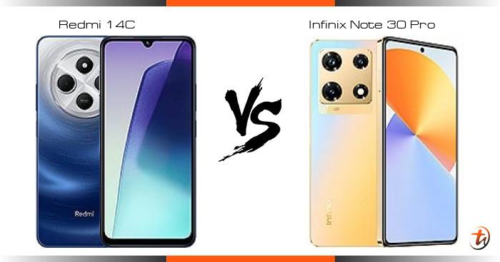 Banding Redmi 14C dan Infinix Note 30 Pro - Spesifikasi dan harga di ...