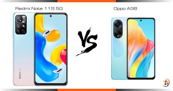 Redmi Note 11S 5G 对比 Oppo A98 - 功能区别与规格参数对比 - TechNave 中文版