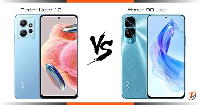 Redmi Note 12 对比 Honor 90 Lite - 功能区别与规格参数对比 - TechNave 中文版