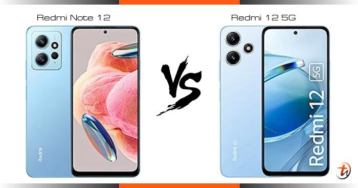Banding Redmi Note 12 dan Redmi 12 5G - Spesifikasi dan harga di ...