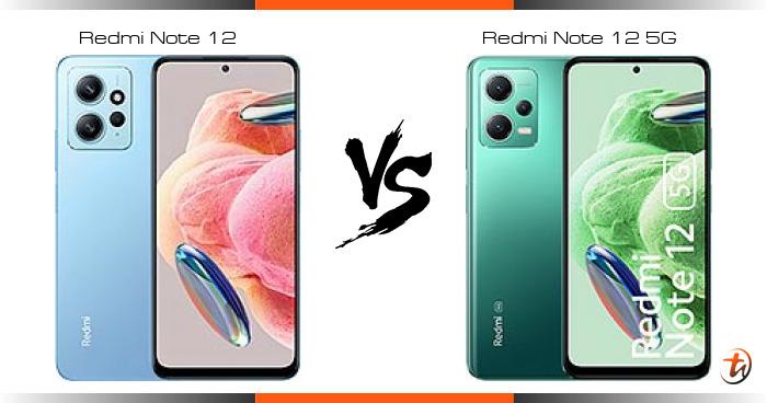 Banding Redmi Note 12 dan Redmi Note 12 5G - Spesifikasi dan harga di ...