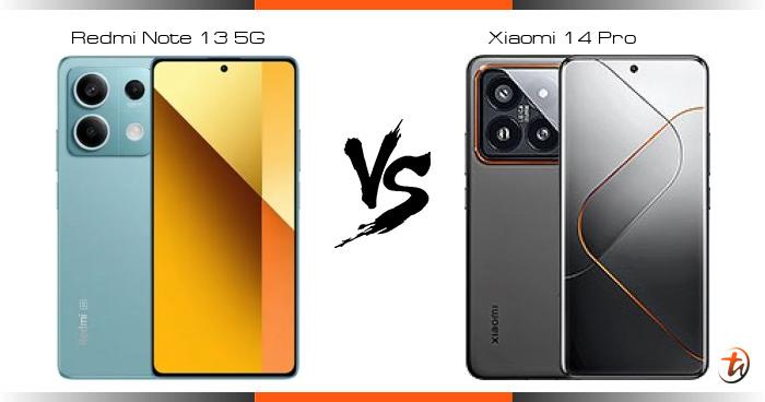 Redmi Note 13 5G 对比 Xiaomi 14 Pro - 功能区别与规格参数对比 - TechNave 中文版