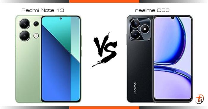 Banding Redmi Note 13 dan realme C53 - Spesifikasi dan harga di ...