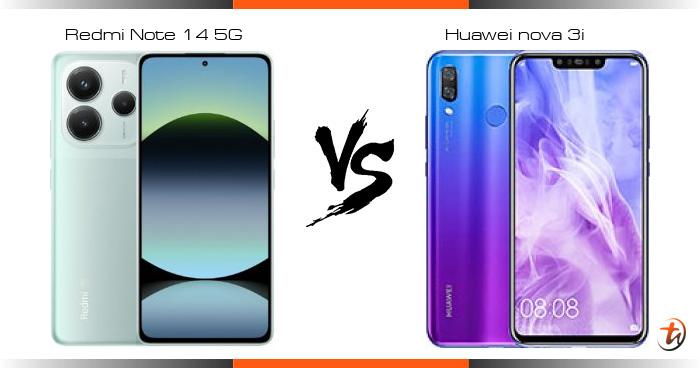 Banding Redmi Note 14 5G dan Huawei nova 3i - Spesifikasi dan harga di ...