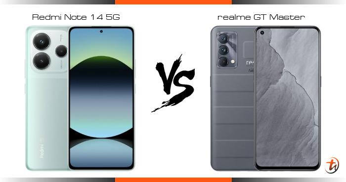 Compare Redmi Note 14 5G vs realme GT Master specs and Malaysia price ...