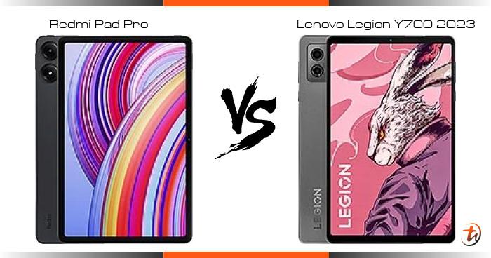 Redmi Pad Pro 对比 Lenovo Legion Y700 2023 - 功能区别与规格参数对比 - TechNave 中文版