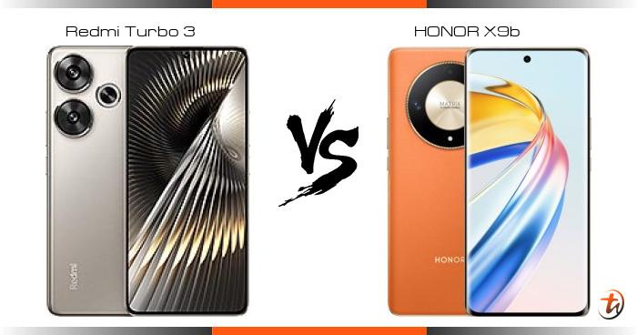 Redmi Turbo 3 对比 HONOR X9b - 功能区别与规格参数对比 - TechNave 中文版