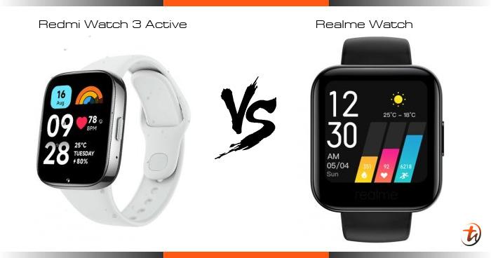 Banding Redmi Watch 3 Active dan Realme Watch - Spesifikasi dan harga ...