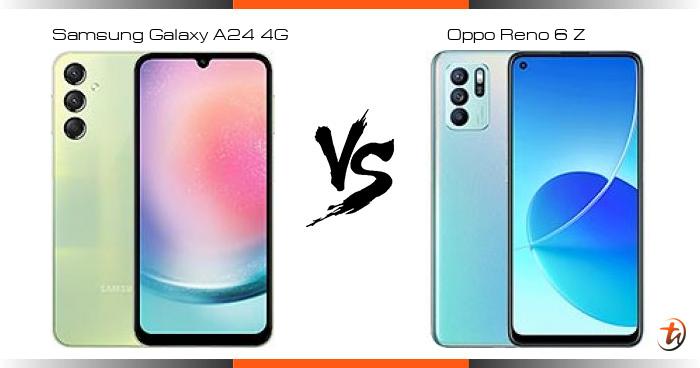 Banding Samsung Galaxy A24 4G dan Oppo Reno 6 Z - Spesifikasi dan harga ...