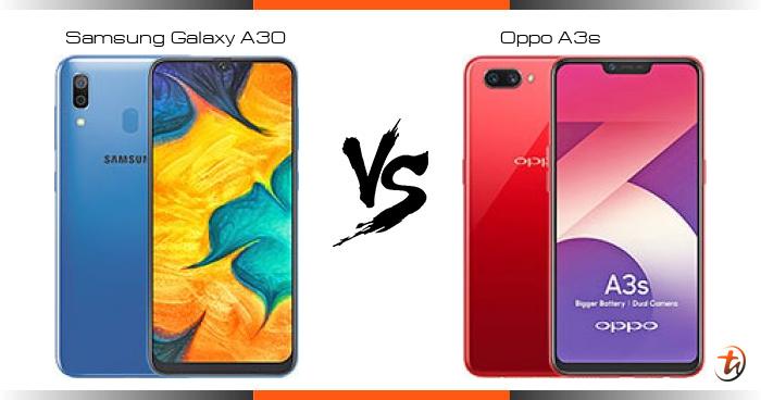 Banding Samsung Galaxy A30 dan Oppo A3s - Spesifikasi dan harga di Malaysia - TechNave BM