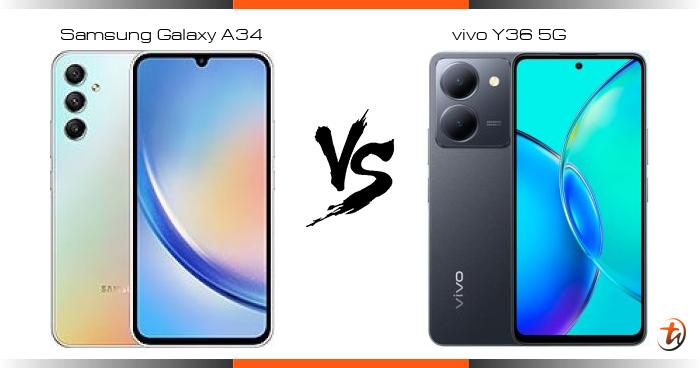 Banding Samsung Galaxy A34 dan vivo Y36 5G - Spesifikasi dan harga di ...