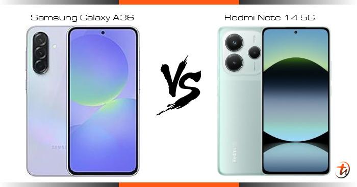 Banding Samsung Galaxy A36 dan Redmi Note 14 5G - Spesifikasi dan harga ...