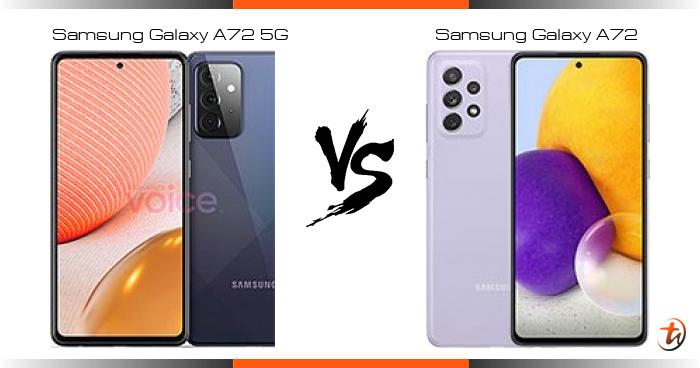 Banding Samsung Galaxy A72 5G dan Samsung Galaxy A72 - Spesifikasi dan ...