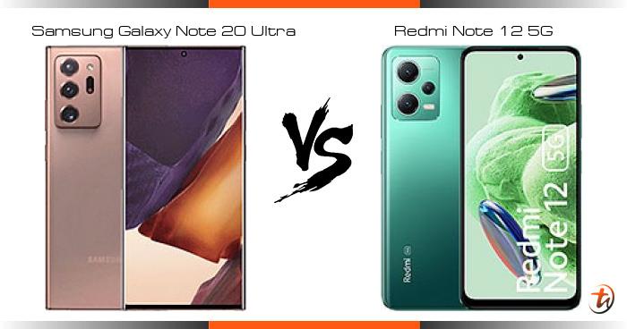 Banding Samsung Galaxy Note 20 Ultra dan Redmi Note 12 5G - Spesifikasi ...