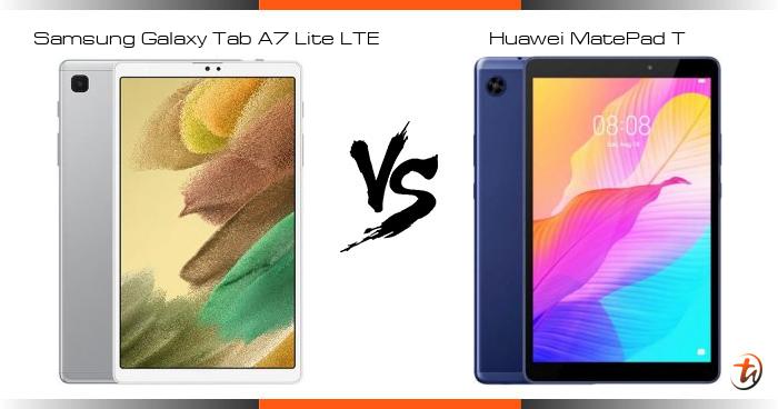 Samsung Galaxy Tab A7 Lite LTE 对比 Huawei MatePad T - 功能区别与规格参数对比 ...