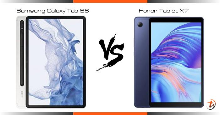 Banding Samsung Galaxy Tab S8 dan Honor Tablet X7 - Spesifikasi dan ...