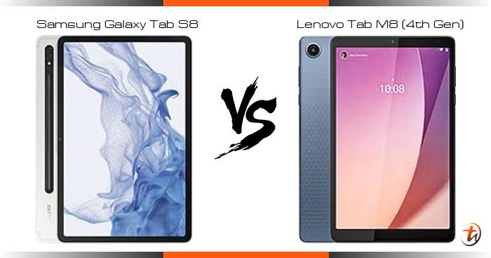 Banding Samsung Galaxy Tab S8 dan Lenovo Tab M8 (4th Gen) - Spesifikasi dan harga di Malaysia ...