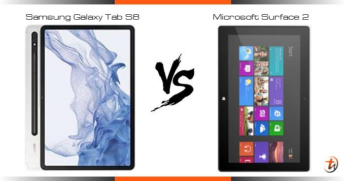 Banding Samsung Galaxy Tab S8 dan Microsoft Surface 2 - Spesifikasi dan ...