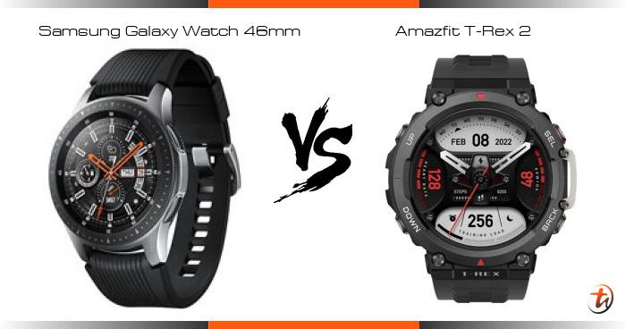 Banding Samsung Galaxy Watch 46mm dan Amazfit T-Rex 2 - Spesifikasi dan ...