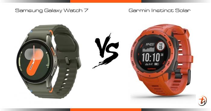 Banding Samsung Galaxy Watch 7 dan Garmin Instinct Solar - Spesifikasi ...