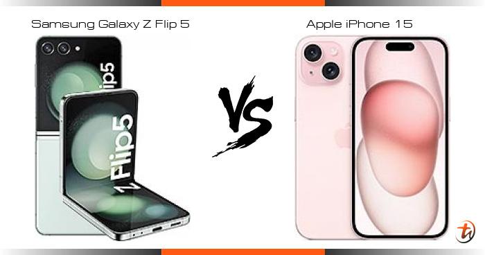 Samsung Galaxy Z Flip 5 对比 Apple iPhone 15 - 功能区别与规格参数对比 - TechNave 中文版