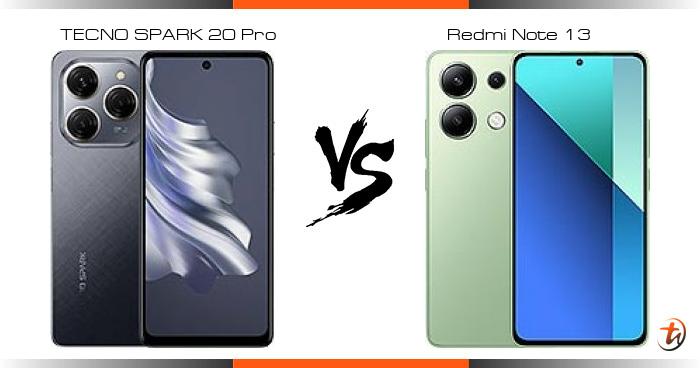 Banding TECNO SPARK 20 Pro dan Redmi Note 13 - Spesifikasi dan harga di ...
