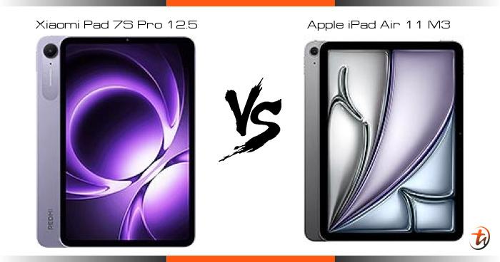 Compare Xiaomi Pad 7S Pro 12.5 vs Apple iPad Air 11 M3 specs and ...