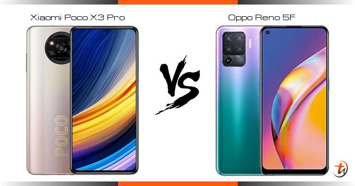 Xiaomi Poco X3 Pro 对比 Oppo Reno 5F - 功能区别与规格参数对比 - TechNave 中文版