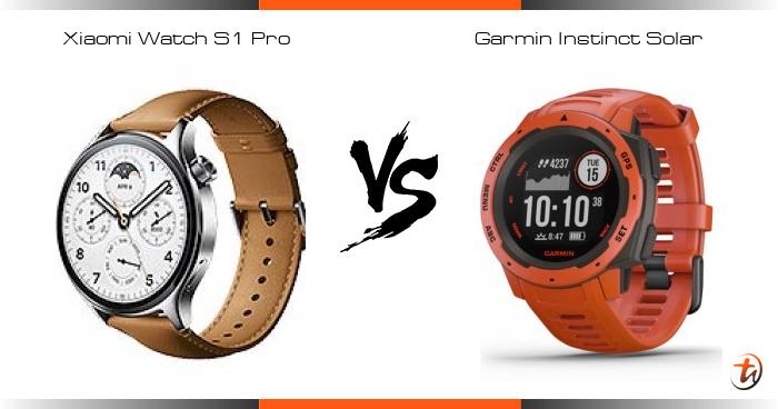 Banding Xiaomi Watch S1 Pro dan Garmin Instinct Solar - Spesifikasi dan ...