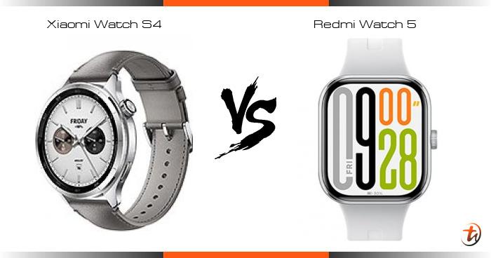Xiaomi Watch S4 对比 Redmi Watch 5 - 功能区别与规格参数对比 - TechNave 中文版