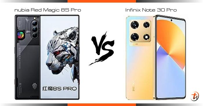 nubia Red Magic 8S Pro 对比 Infinix Note 30 Pro - 功能区别与规格参数对比 - TechNave 中文版