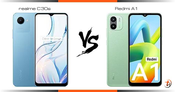 Banding realme C30s dan Redmi A1 - Spesifikasi dan harga di Malaysia ...