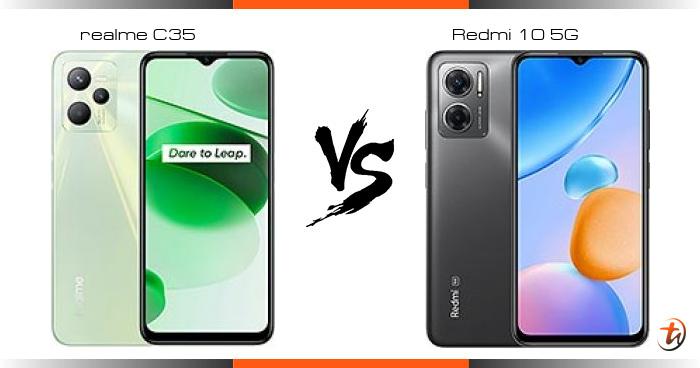 realme C35 对比 Redmi 10 5G - 功能区别与规格参数对比 - TechNave 中文版
