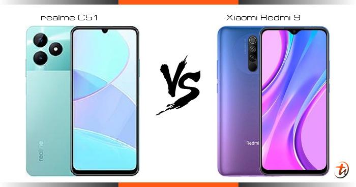 realme C51 对比 Xiaomi Redmi 9 - 功能区别与规格参数对比 - TechNave 中文版