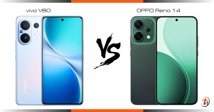 vivo V60 对比 OPPO Reno 14 - 功能区别与规格参数对比 - TechNave 中文版