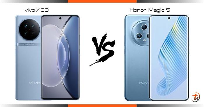 Compare vivo X90 vs Honor Magic 5 specs and Malaysia price | phone features