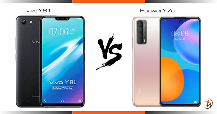 vivo Y81 对比 Huawei Y7a - 功能区别与规格参数对比 - TechNave 中文版